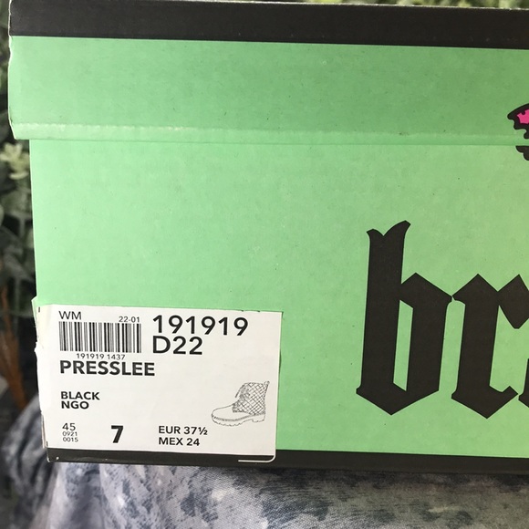 Brash | Shoes | Brash Presslee Black Quilted 8 Tall Fashion Combat ...